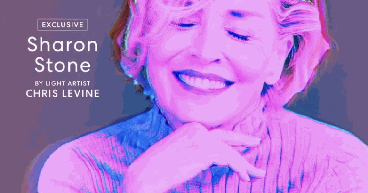 Chris Levine captures Sharon Stone | Loughran Gallery